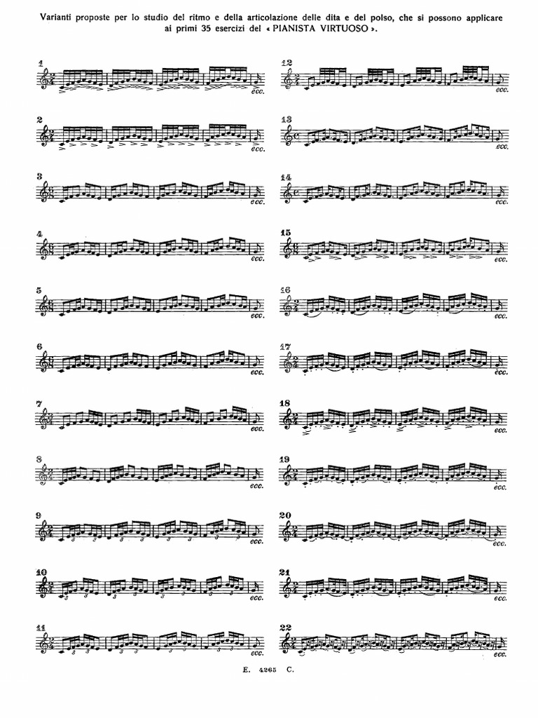 ejercicios hanon | PDF