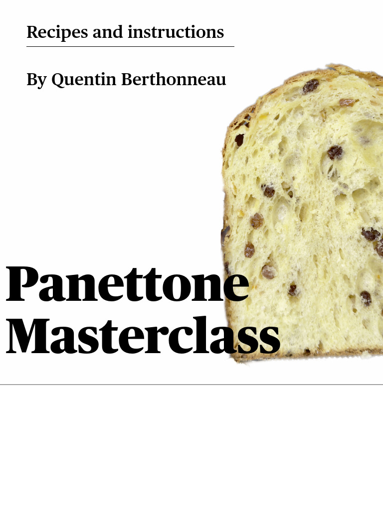 Panettone & Brioche Masterclass Recipes | PDF | Chocolate | Flour