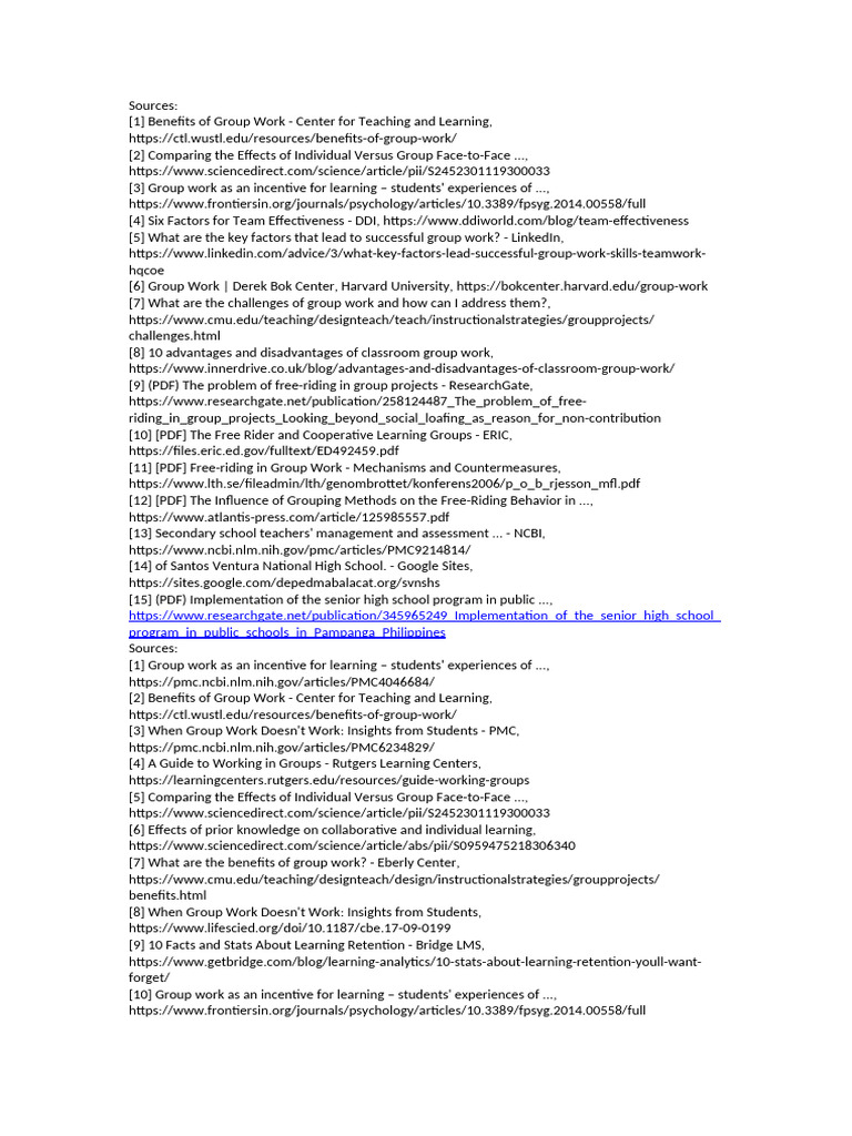 The Effectiveness of Group Work As Compared To Ind | PDF | Cognitive ...