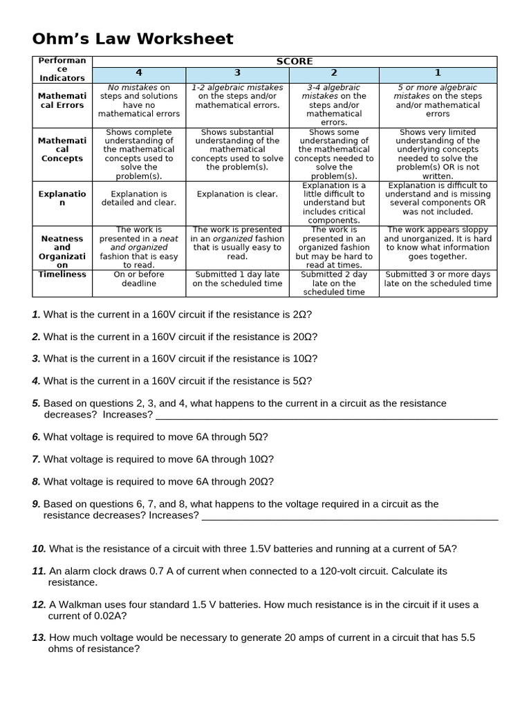 OHMS-LAW | PDF | Electrical Resistance And Conductance | Electrical Network