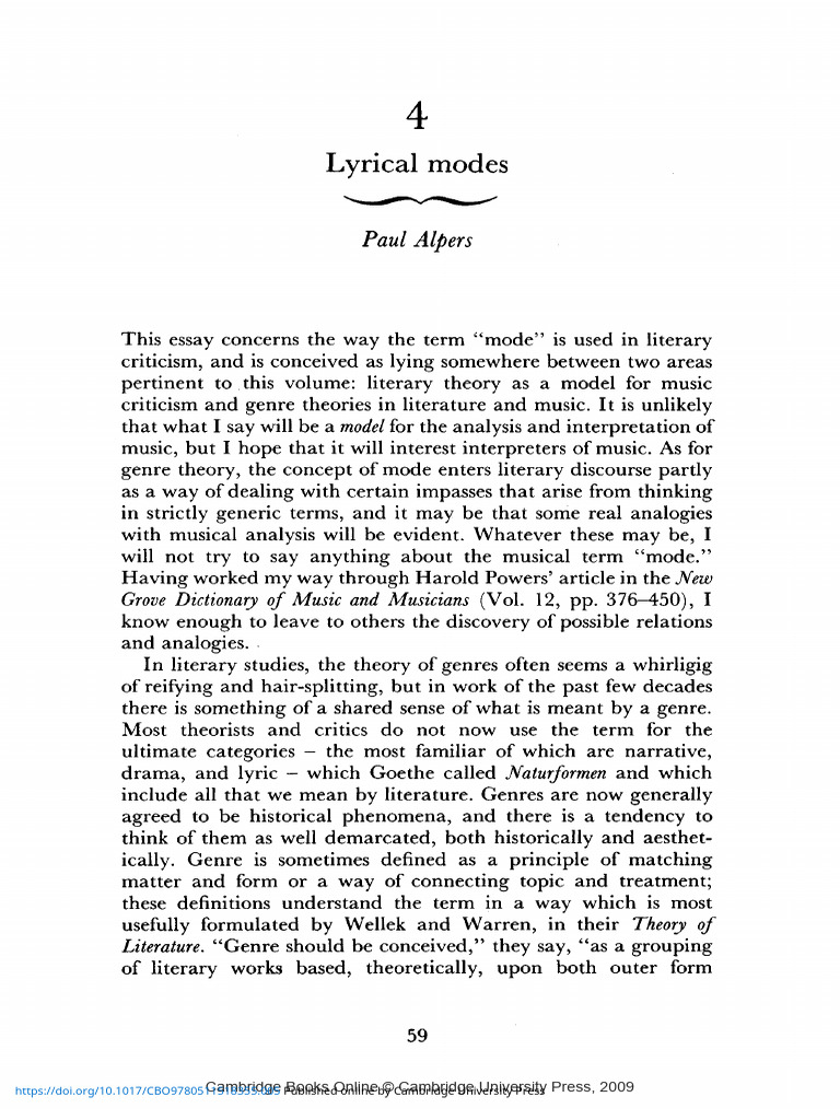 lyrical_modes | PDF | Genre | Poetry