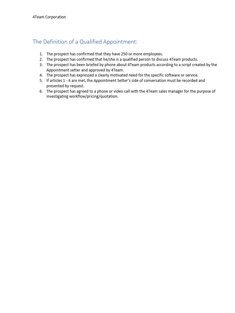 Definition of A Qualified Appointment | PDF