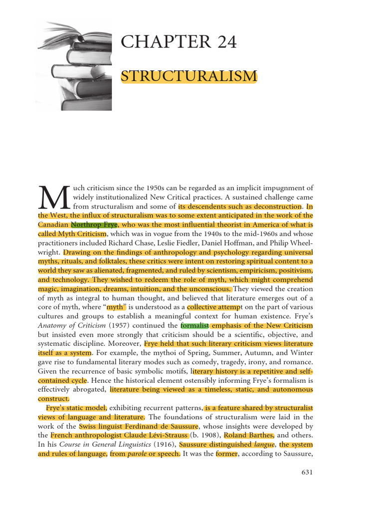Structuralism Highlighted | PDF | Human Communication | Linguistics