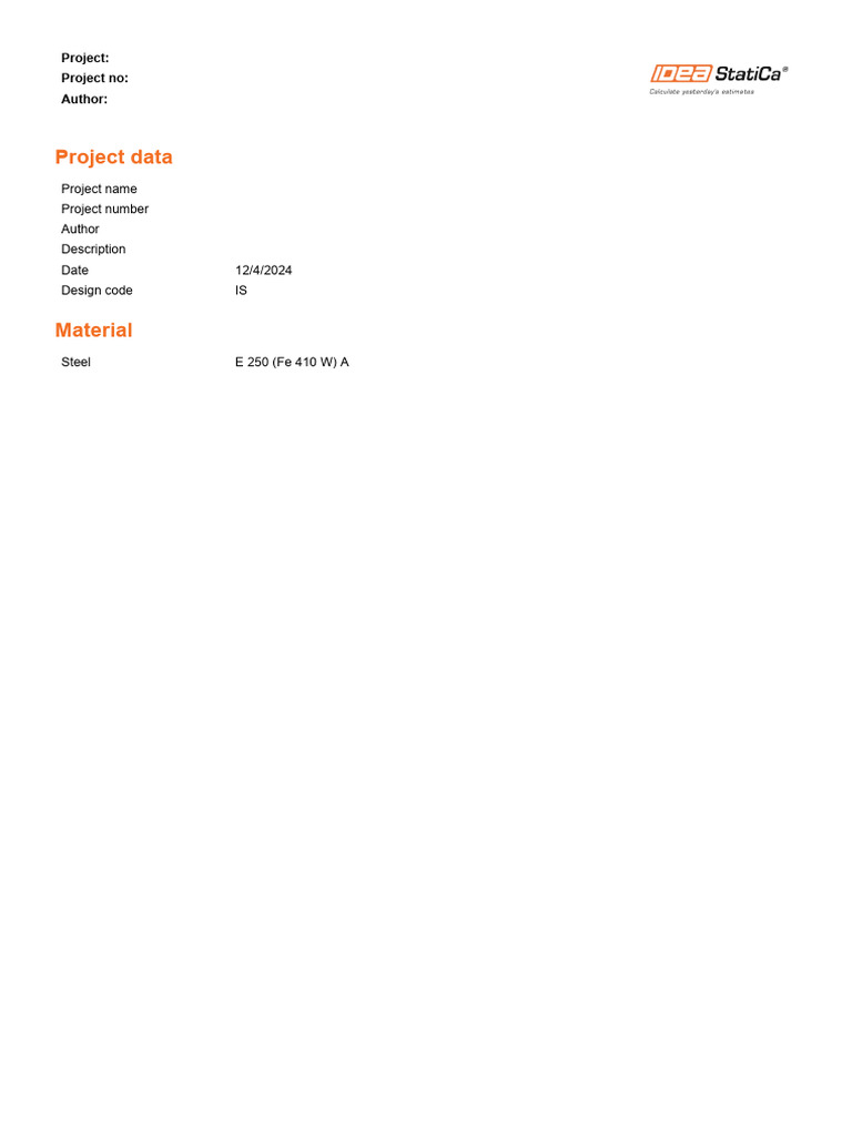 Column to Column Studd Connection Design Report | PDF | Mechanical Engineering | Applied And ...