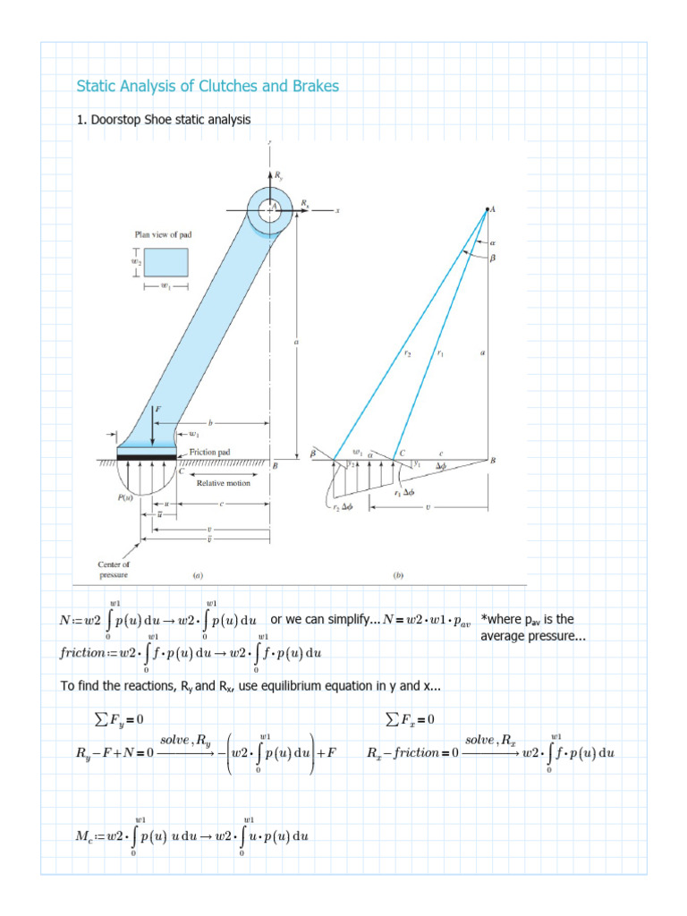 Clutches and Brakes. | PDF | Force | Friction