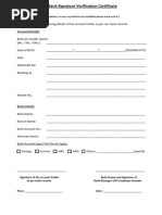 Signature Verification Form | PDF