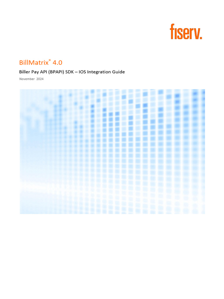 BillMatrix BillPay SDK - IOS Integration Guide | PDF | Swift ...