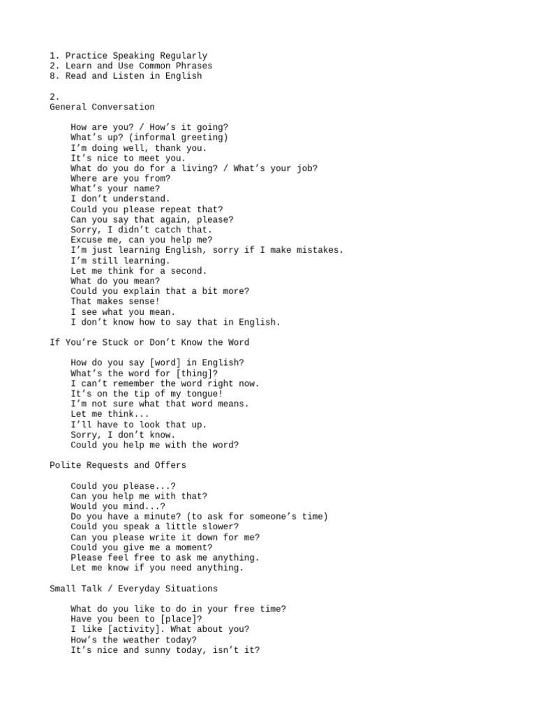 Practice Speaking Regularly | PDF | English Language