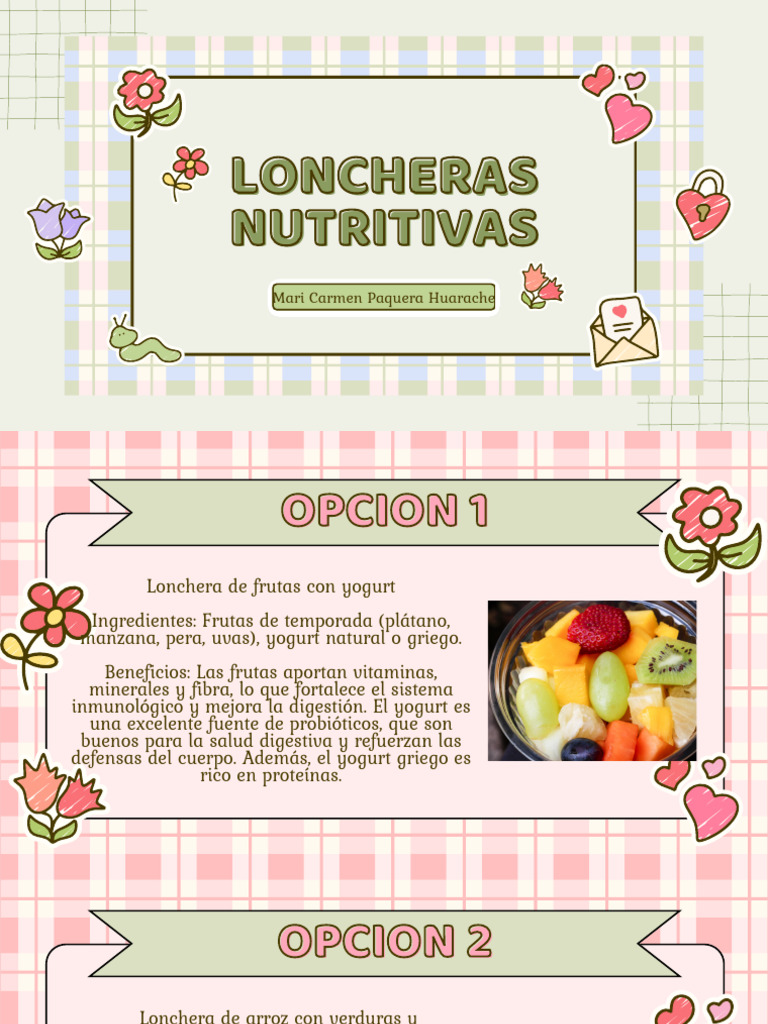 Loncheras Nutritivas | PDF
