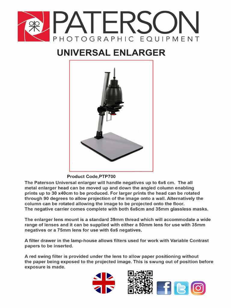 Universal Enlarger 1 | PDF