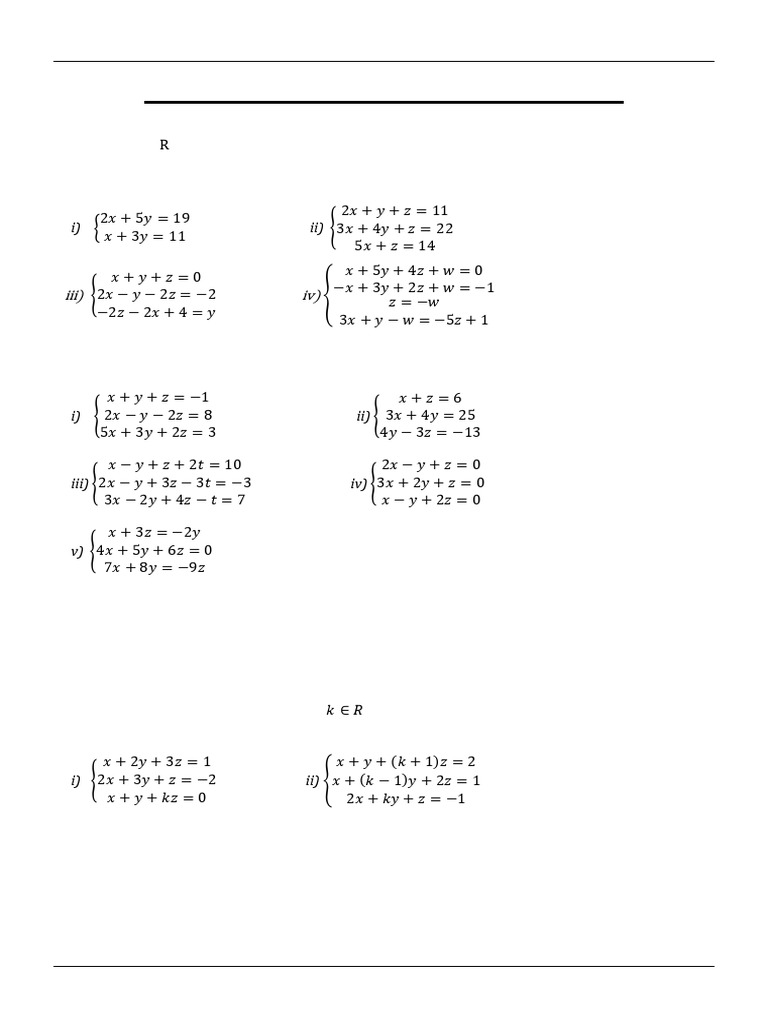 TP8 - Sistema de Ecuaciones | PDF | Sistema de ecuaciones lineales | Ecuaciones