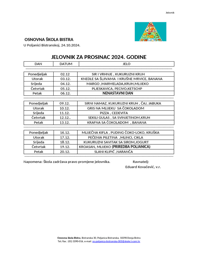 JELOVNIK__PROSINAC_2024 | PDF