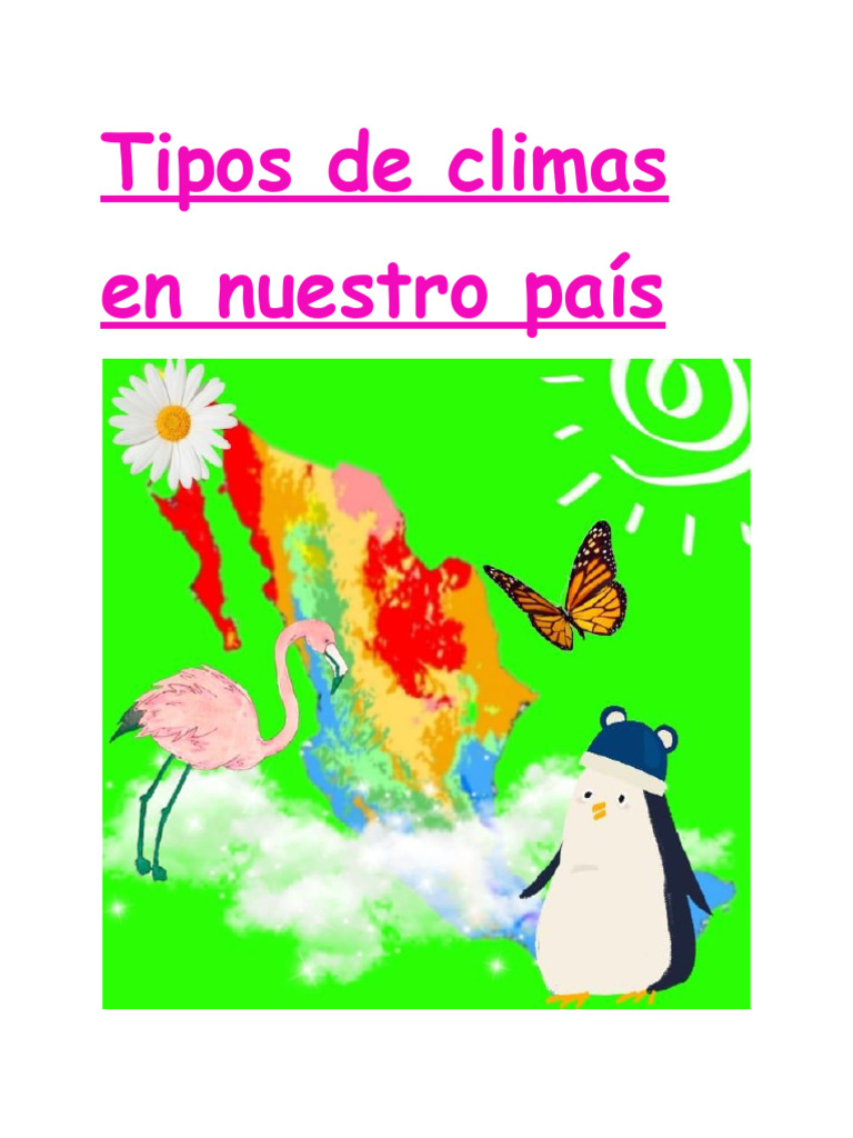 Los Tipos de Climas en Nuestro País 1 Secundaria | PDF