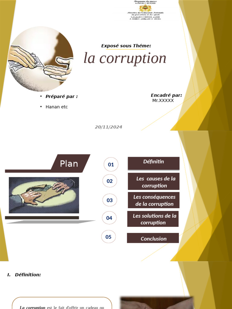 Comprendre la corruption : causes et solutions | PDF | la corruption ...