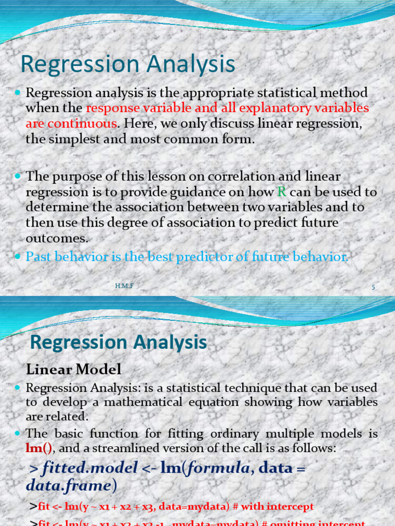 Basic Regression Analysis 2 | PDF | Linear Regression | Regression Analysis Basic Regression Analysis 2 | PDF | Linear Regression | Regression Analysis