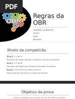 Modalidades Práticas da OBR: Inscrição e Regras | PDF | Robô | Robótica