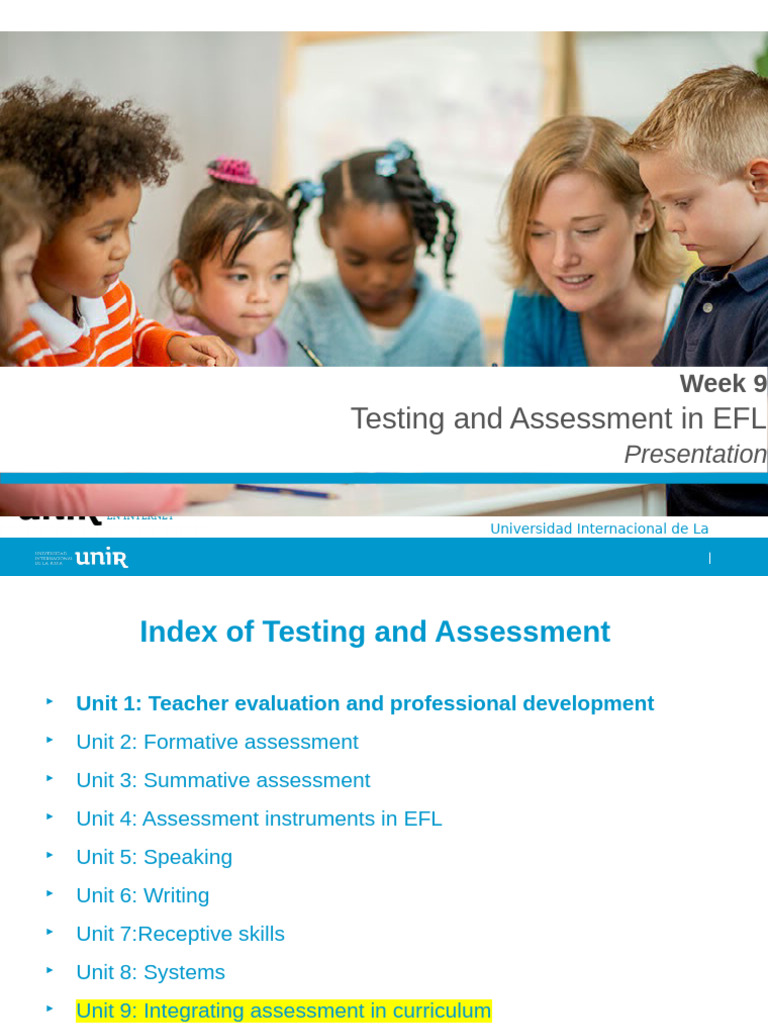 UNIR Testing and Assessment 9 - NAC | PDF | Educational Assessment ...