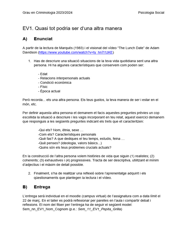 EV1 - Todo Podria | PDF