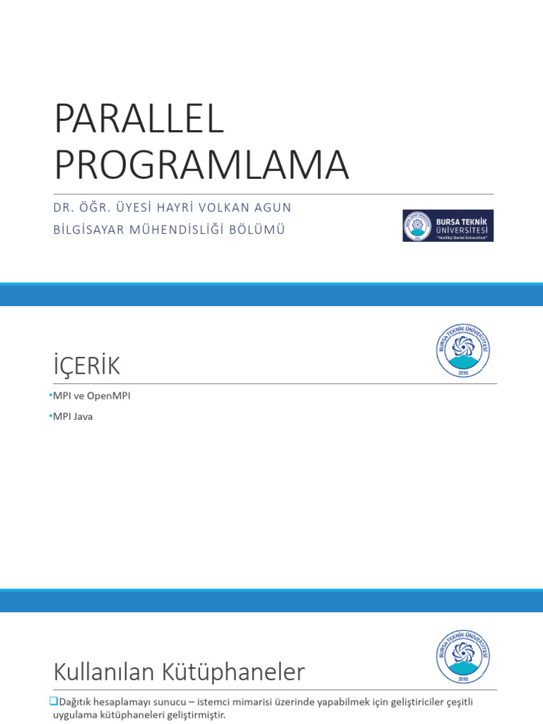 Parallel Programlama - MPI | PDF