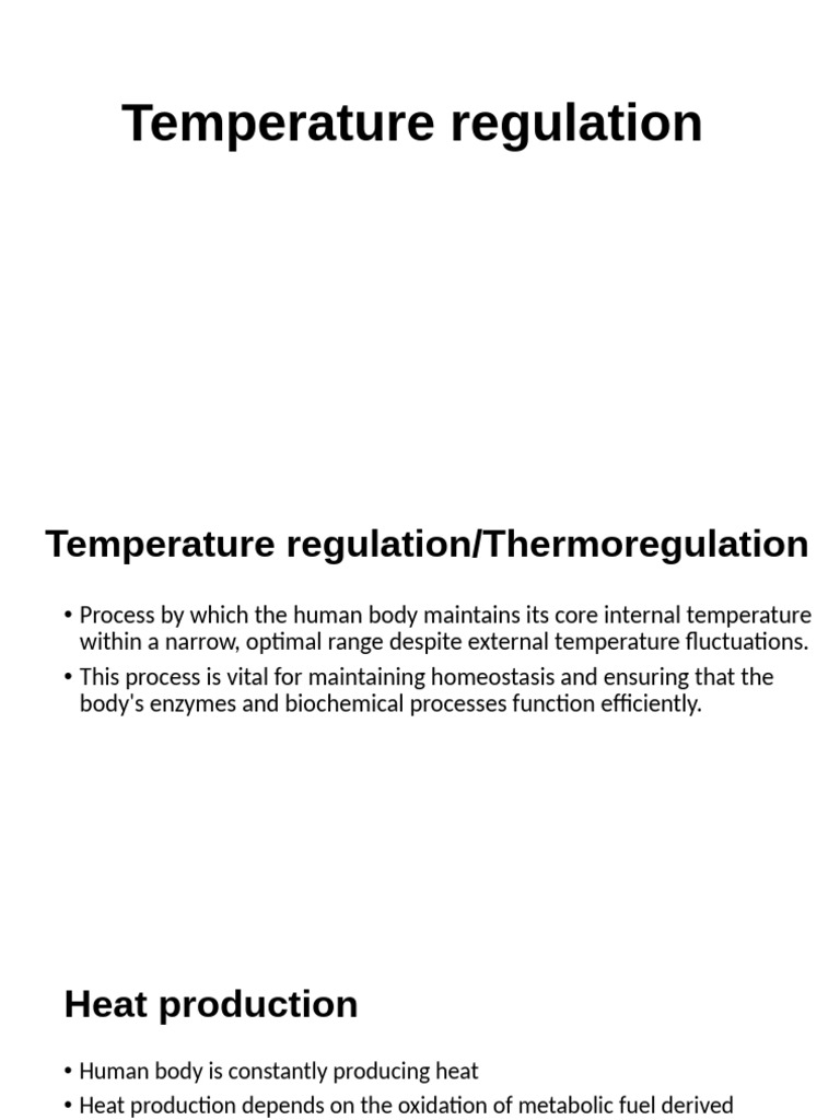 Human Body Temperature Regulation Explained | PDF | Heat Transfer ...