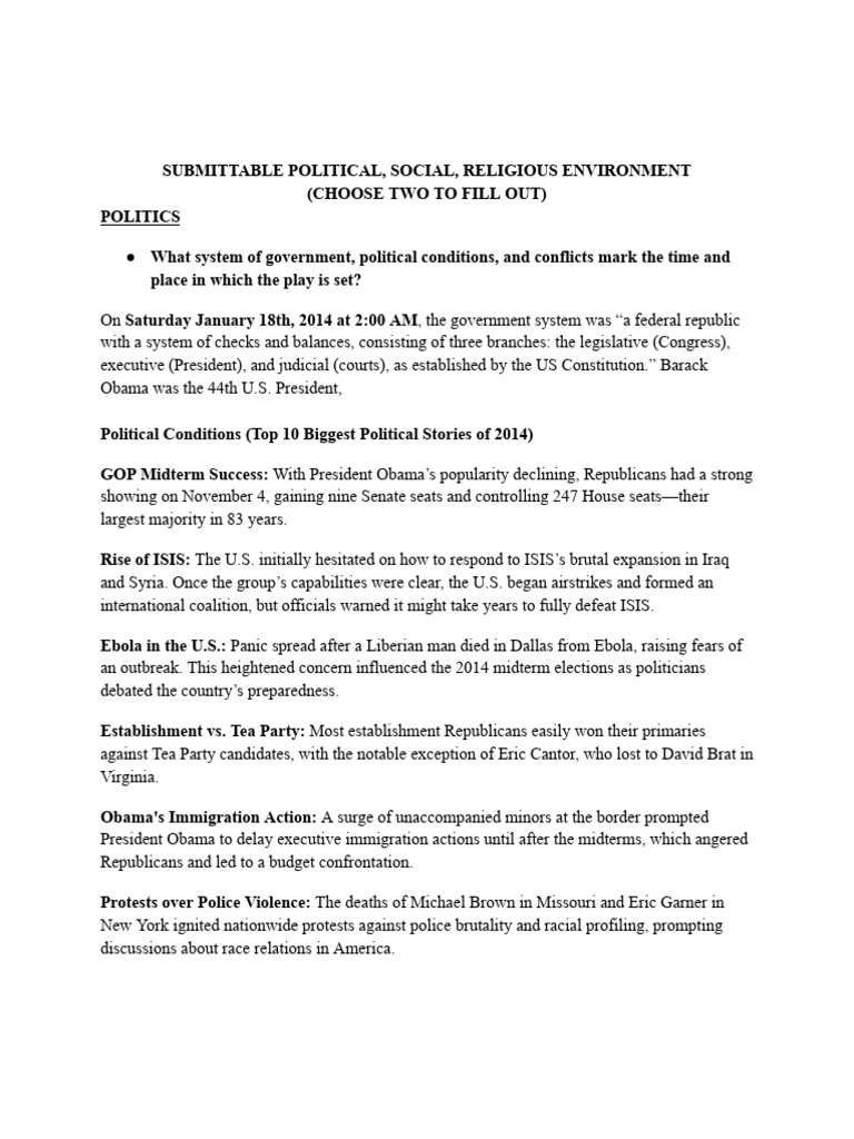 Social, Political, Religous-Preston Stewart | PDF | Barack Obama ...