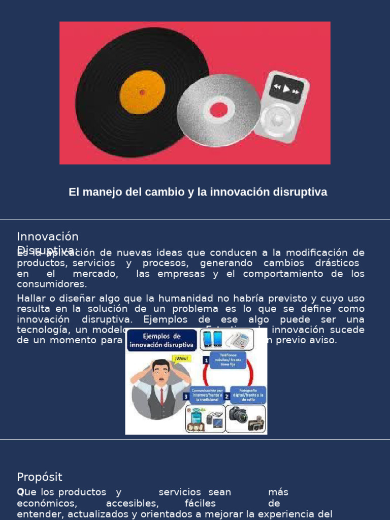 El Manejo Del Cambio y La Innovación Disruptiva | PDF | Innovación | Business