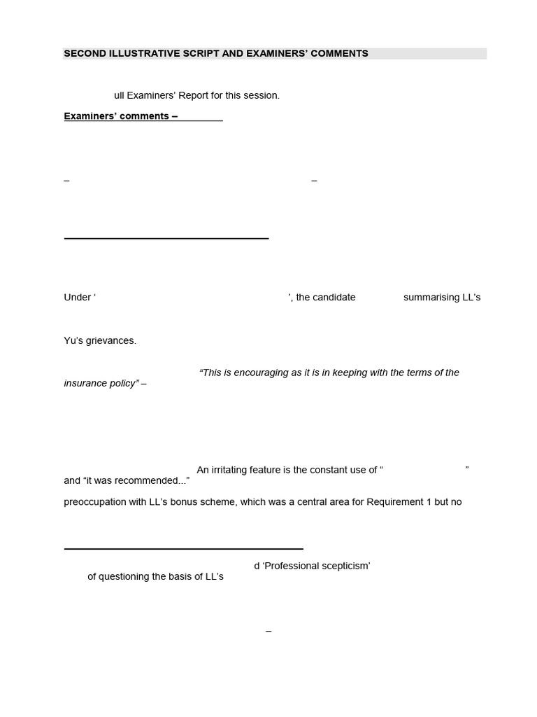 Case Study July 12 Illustrative Script 2 | PDF | Profit (Economics ...