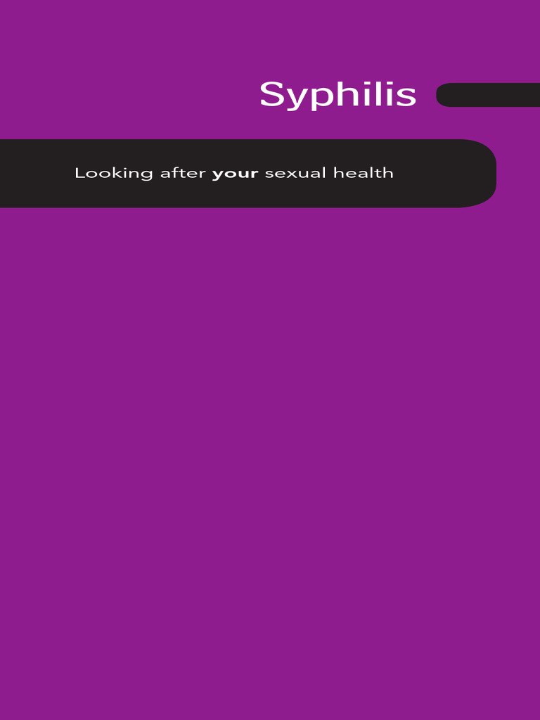 fpa-syphilis | PDF | Sexually Transmitted Infection | Safe Sex