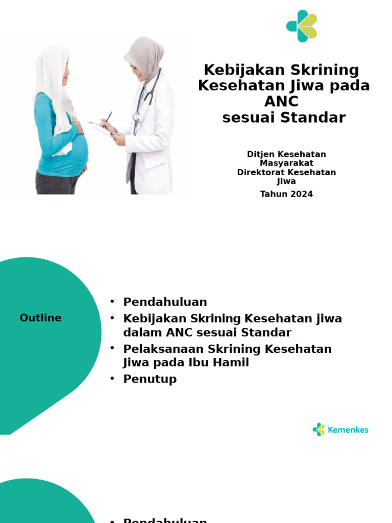 Kebijakan Skrining Keswa Pada ANC Sesuai Standar | PDF