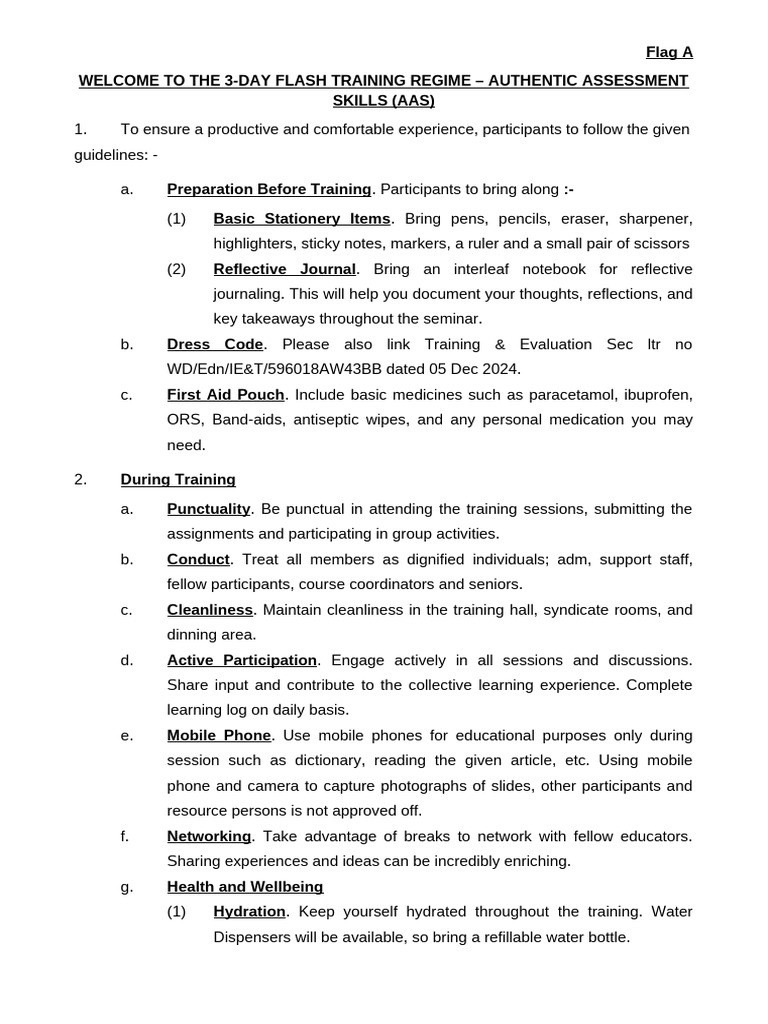 FLASH Training | PDF