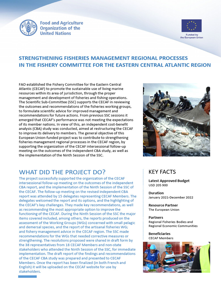 CECAF Fisheries Management Improvement | PDF | Fisheries Management ...