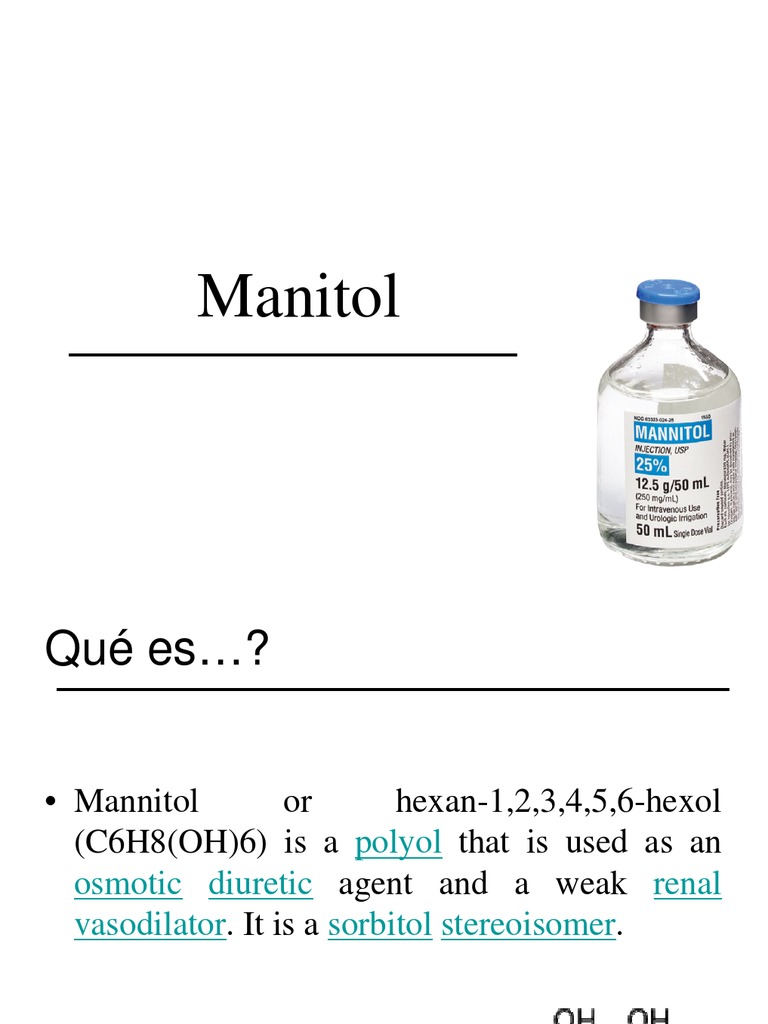 Manitol | Rtt | Medicina