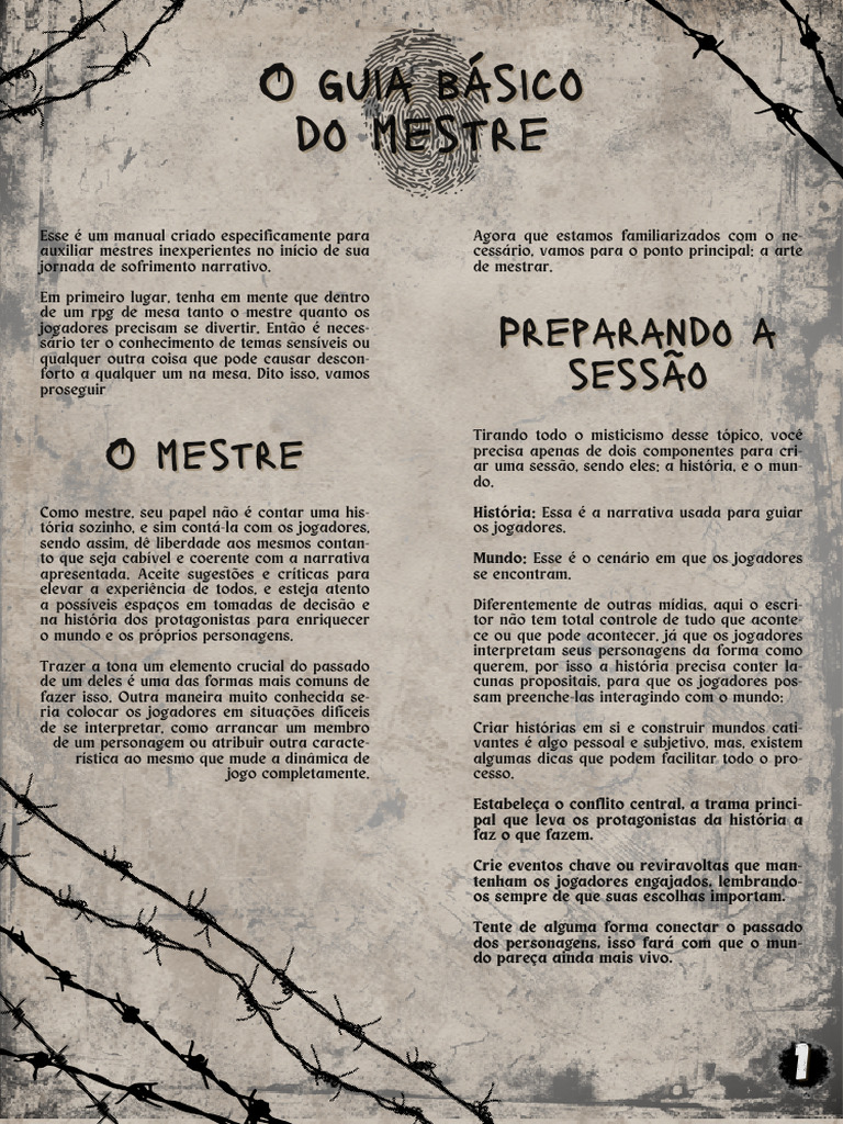 O Guia Definitivo Do Mestre | PDF | Jogos de RPG | Narrativa