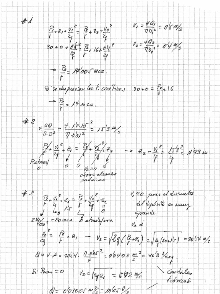 Resol Ejercicios Bernoulli | PDF