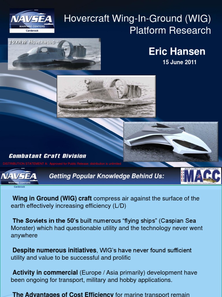 WIG Craft: Efficiency and Applications | PDF | Flight | Takeoff