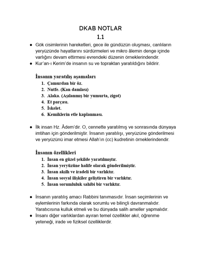Dkab Notlar | PDF