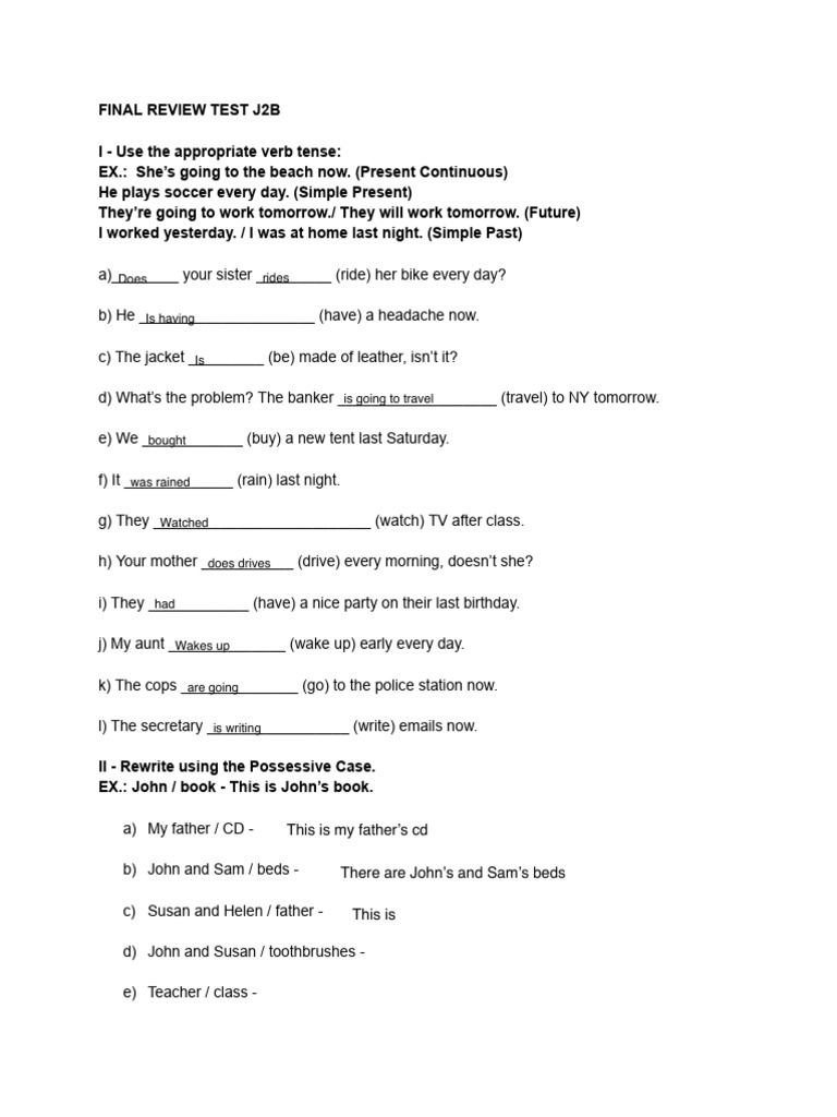 j2b Final Test | PDF