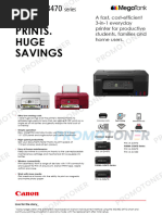 Canon Pixma Printer G3010 Specifications | PDF