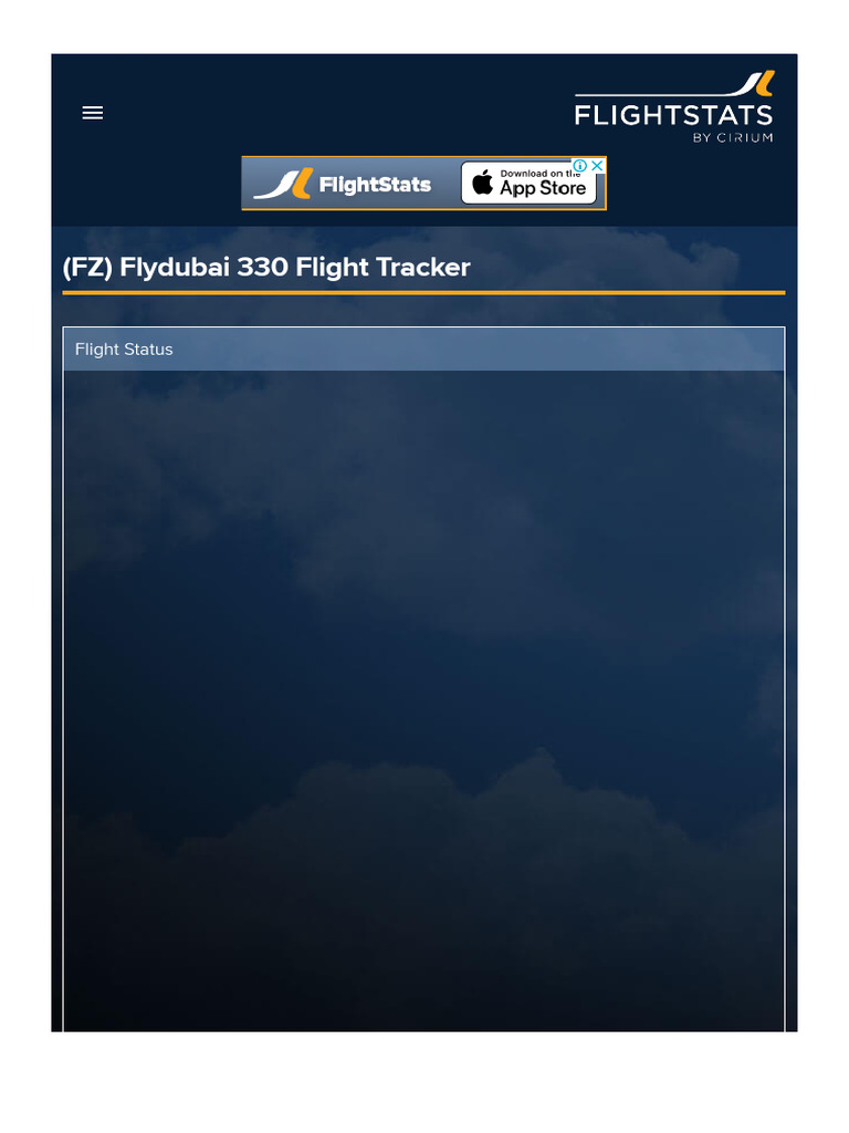 FZ330 - Flydubai FZ 330 Flight Tracker | PDF