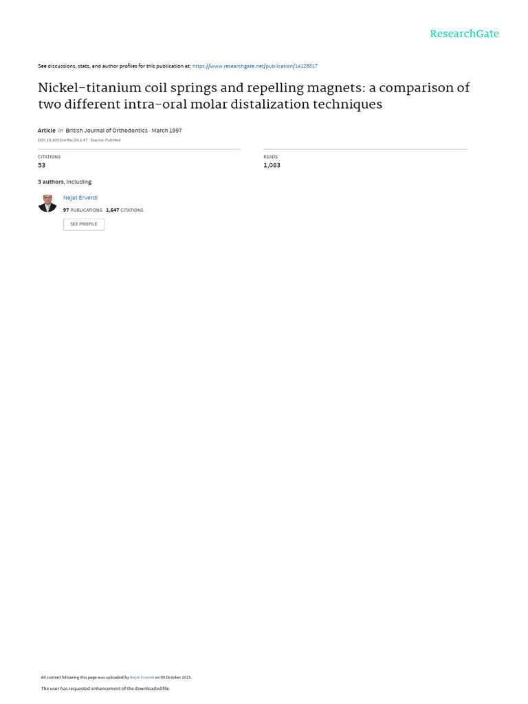 Nickel-Titanium Coil Springs and Repelling Magnets | PDF | Inductor ...