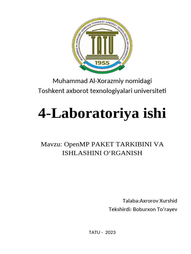 4-Laboratoriya Ishi (1) | PDF