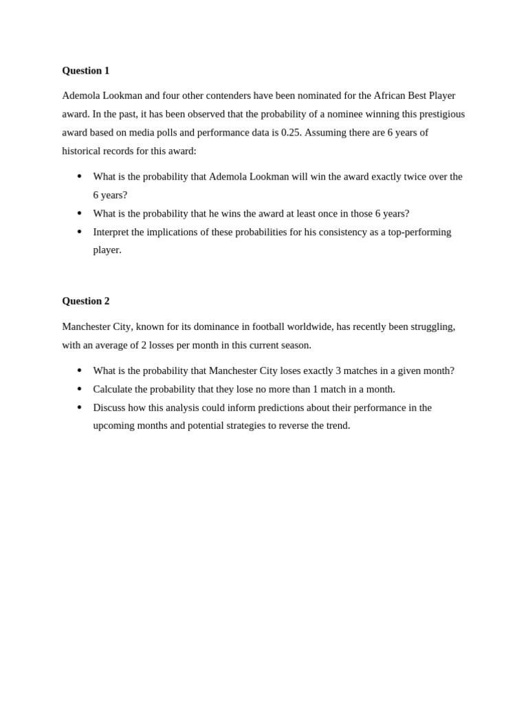 STA 203 Assignment Questions of the Codl Project and a series on how the Codl Project | PDF