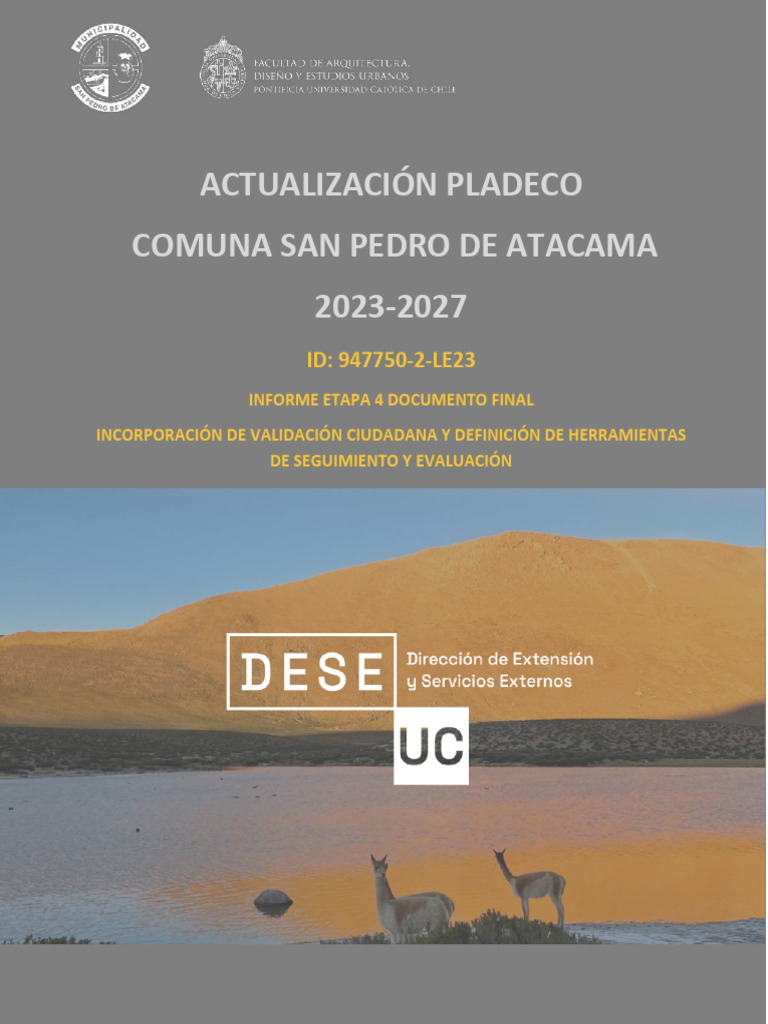 Pladeco San Pedro de Atacama | PDF