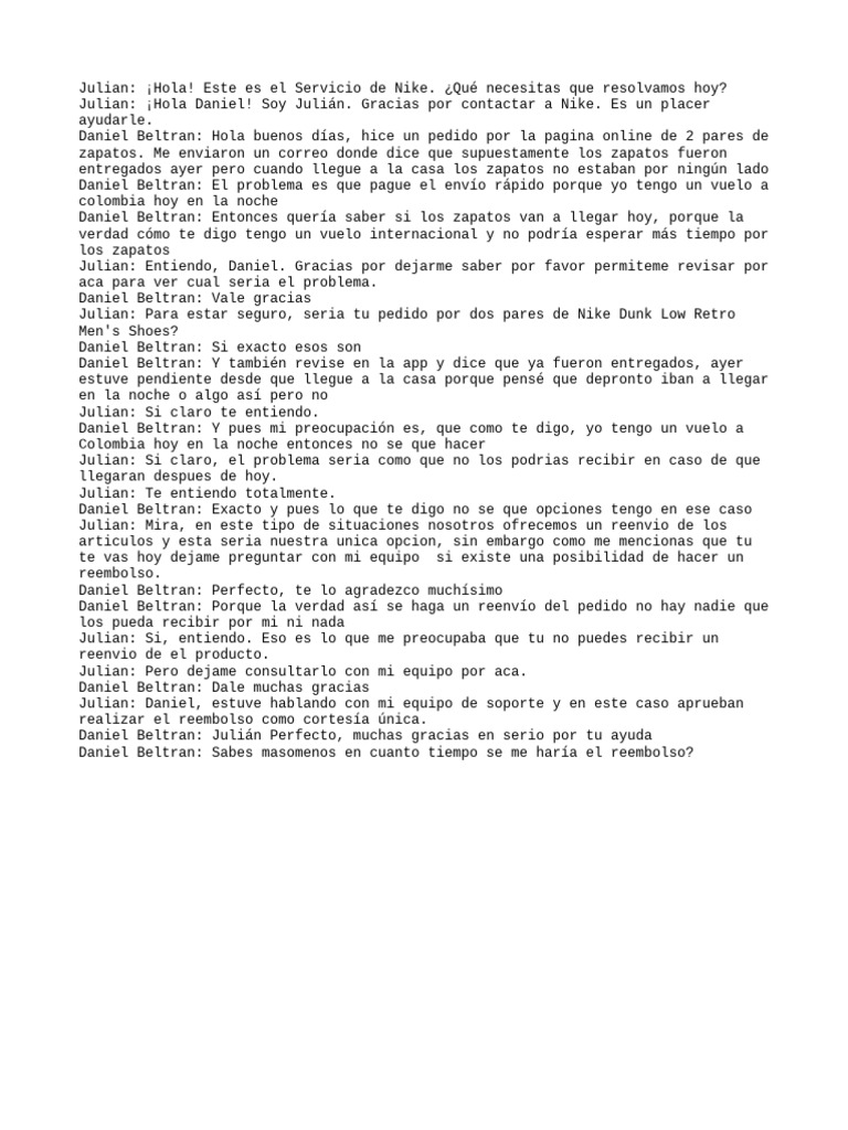 Live Chat History | PDF