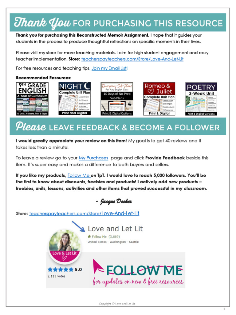 5 - Writing A Memoir Assignment For A Short Reconstructed Memoir For ...