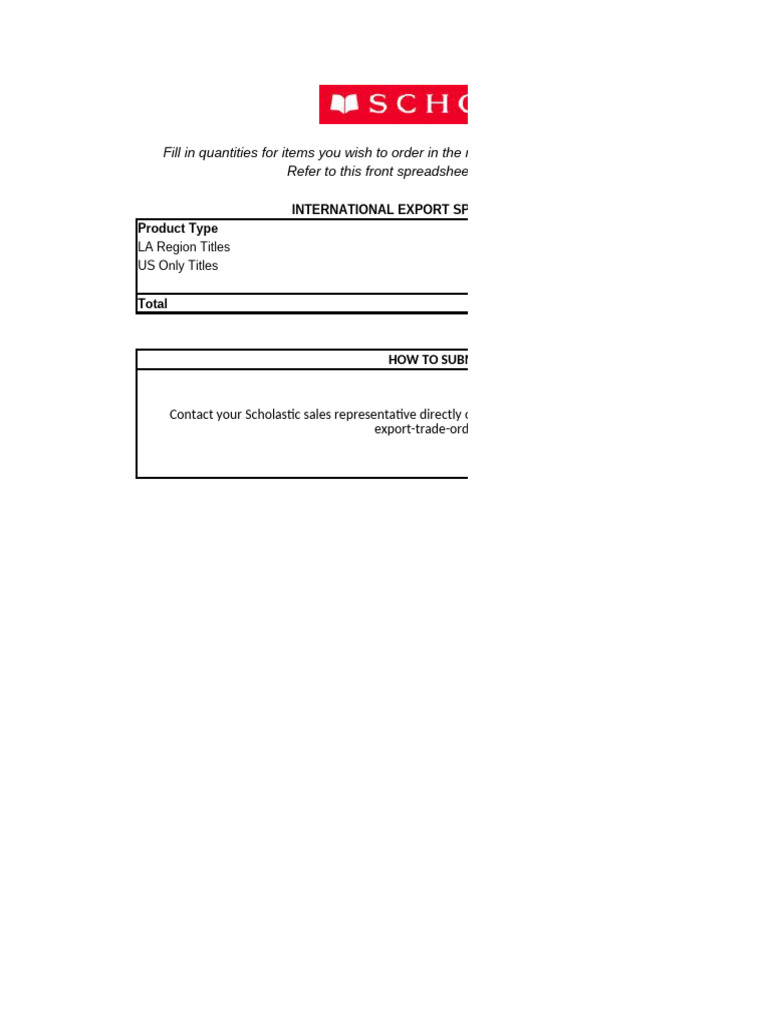 Spanish Order Form Jan To Jun 2024 | PDF