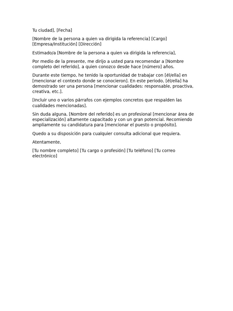 Modelo Refencia Personal2 | PDF