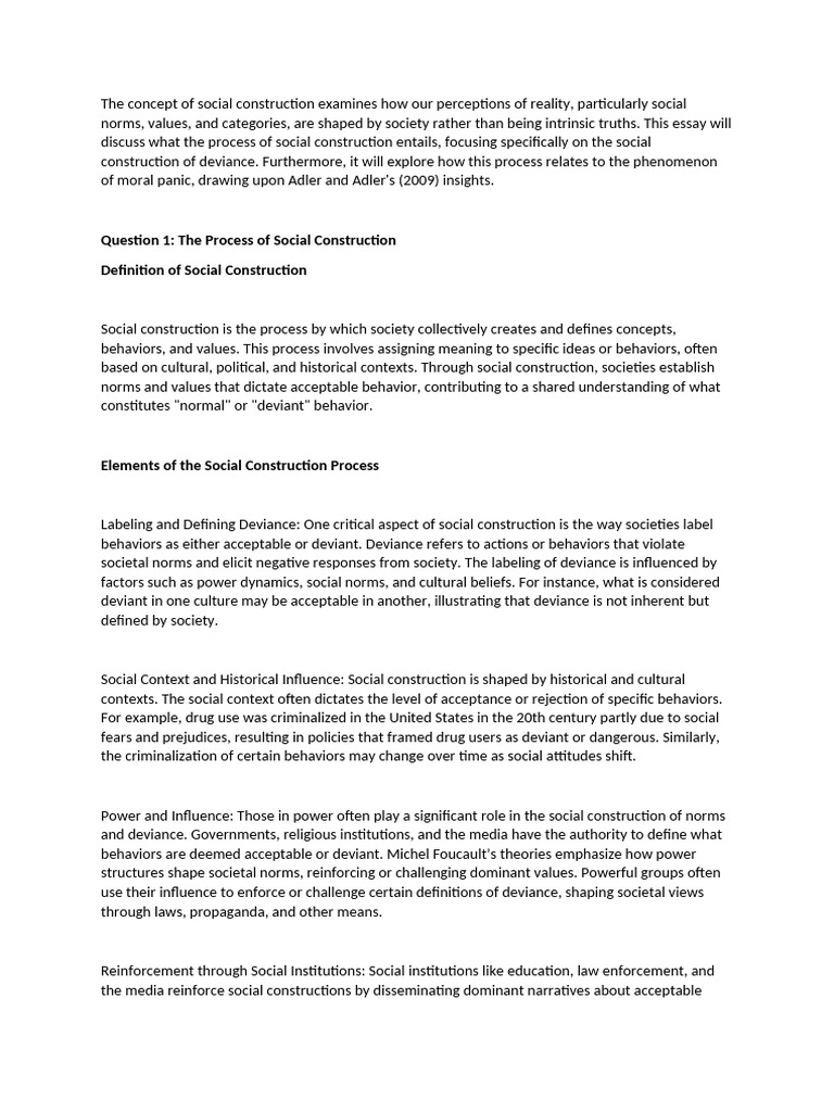The Concept of Social Construction Examines How Our Perceptions of ...