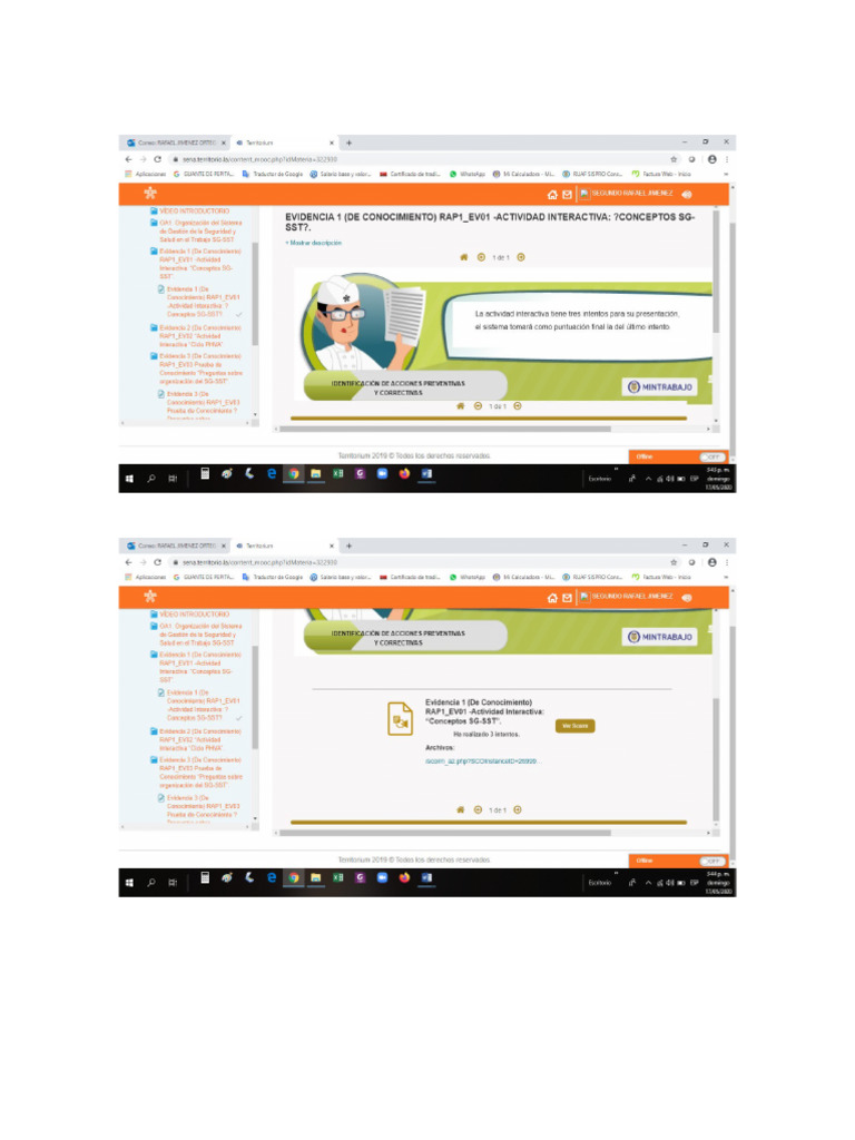 EV01. Documento Conceptos SG - SST | PDF
