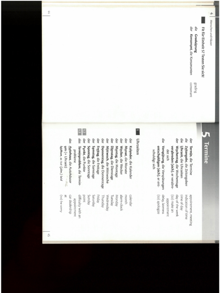 Studio [21] A1 - Vokabelliste Kapitel 5 | PDF